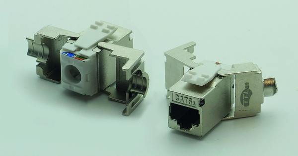 Cat.6A-Keystone-Modul lässt sich werkzeugfrei konfektionieren ...